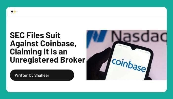 SEC Files Suit Against Coinbase, Claiming It Is An Unregistered Broker - Nogoom Masrya