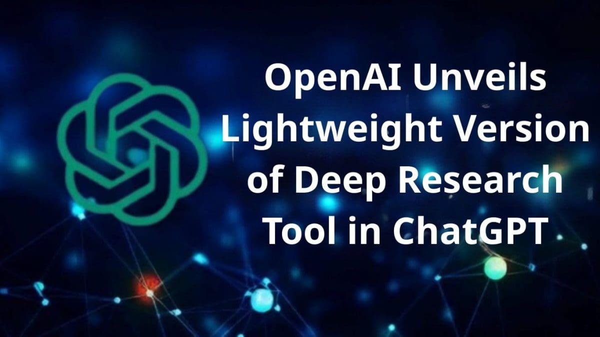OpenAI Unveils Lightweight Version Of Deep Research Tool In ChatGPT - Nogoom Masrya