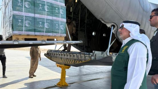 Saudi Relief Plane 70 Arrives In Al-Arish For Gaza - Nogoom Masrya